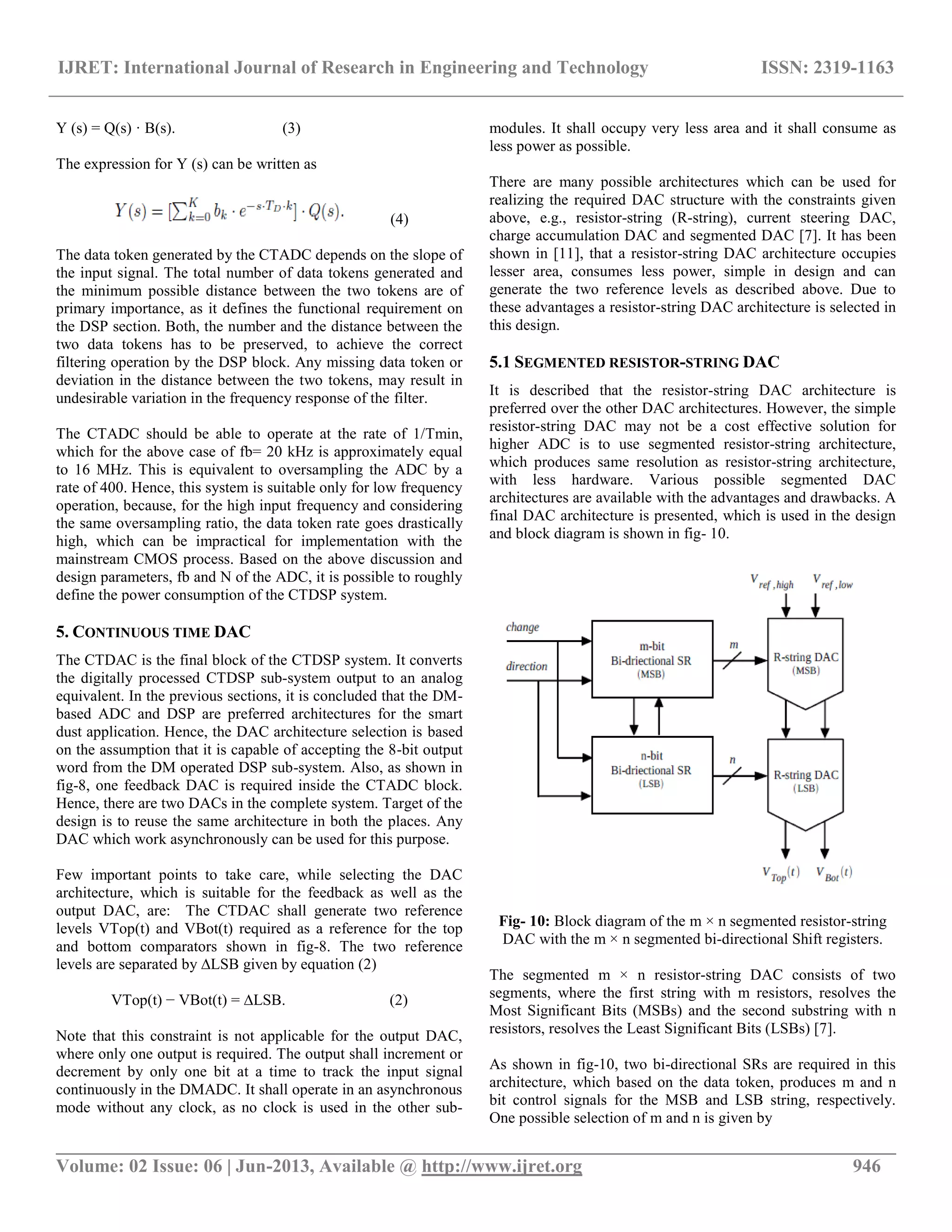 A Continuous Time Adc And Digital Signal Processing System For Smart
