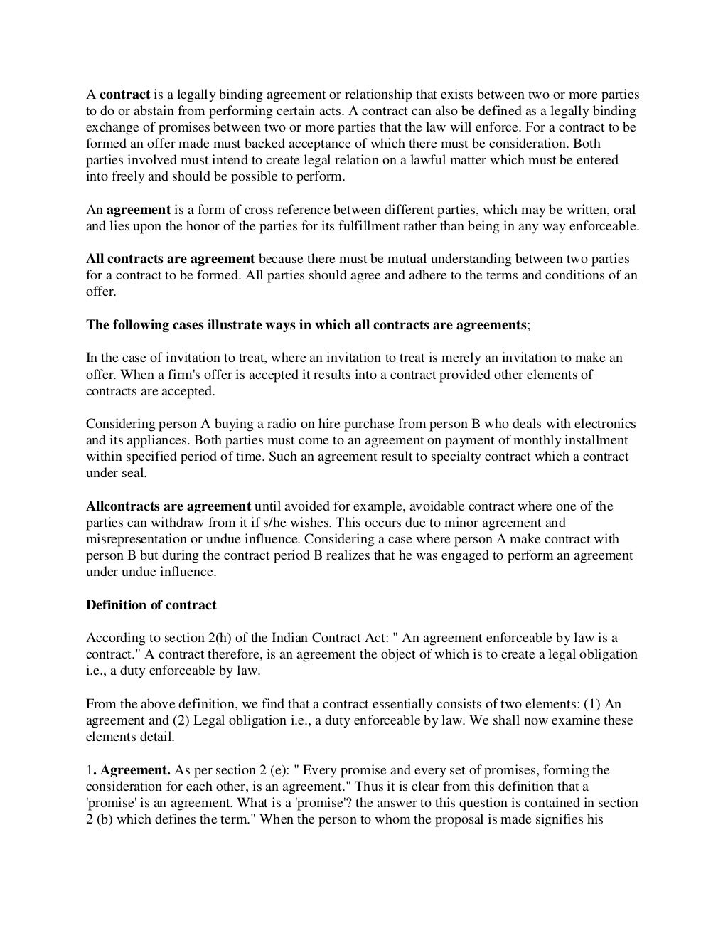 A Contract Is A Legally Binding Agreement Or Relationship That Exists A Contract Is A Legally Binding Agreement Or Relationship That Exists
