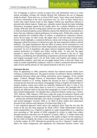 A Contrastive Rhetorical Analysis Of Factual Texts In English And ...
