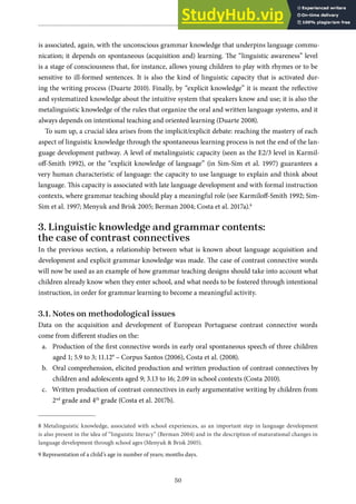 A Contribution To The Implicit Explicit Debate On Grammar Learning The Case Of Contrast ...