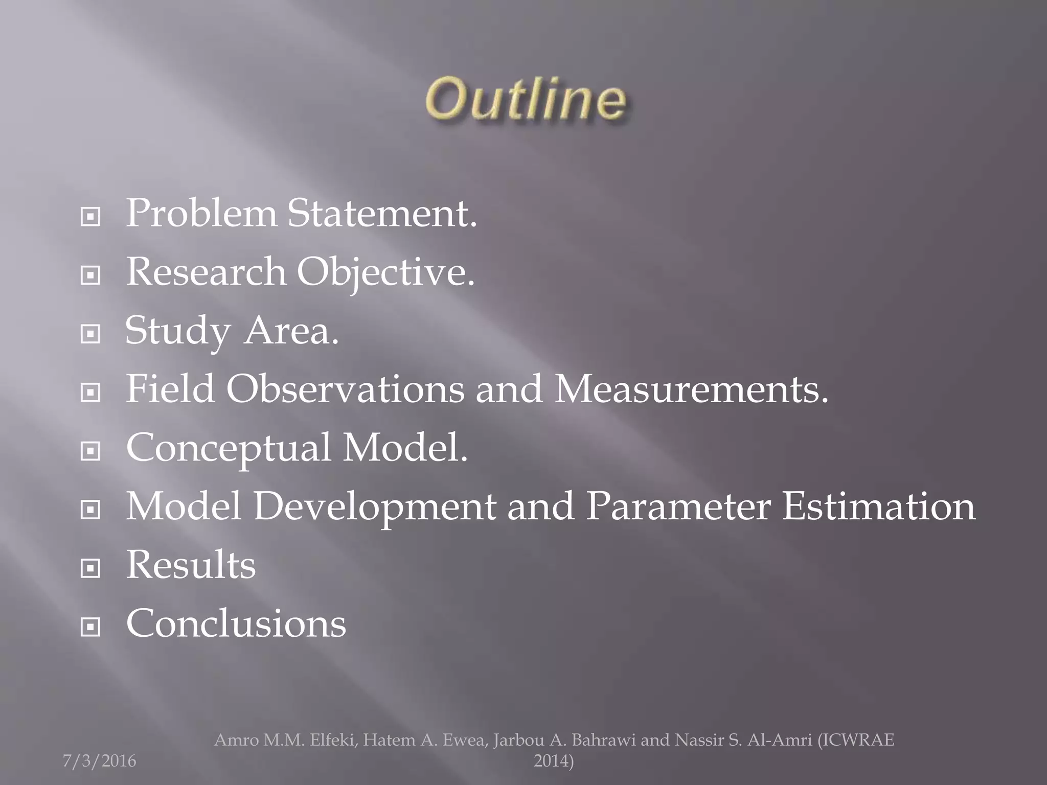 A convection decay model for simulating the transmission of flood waves ...