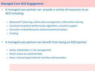 A Conversation About Accountable Care Business Models - John Baresky, # ...