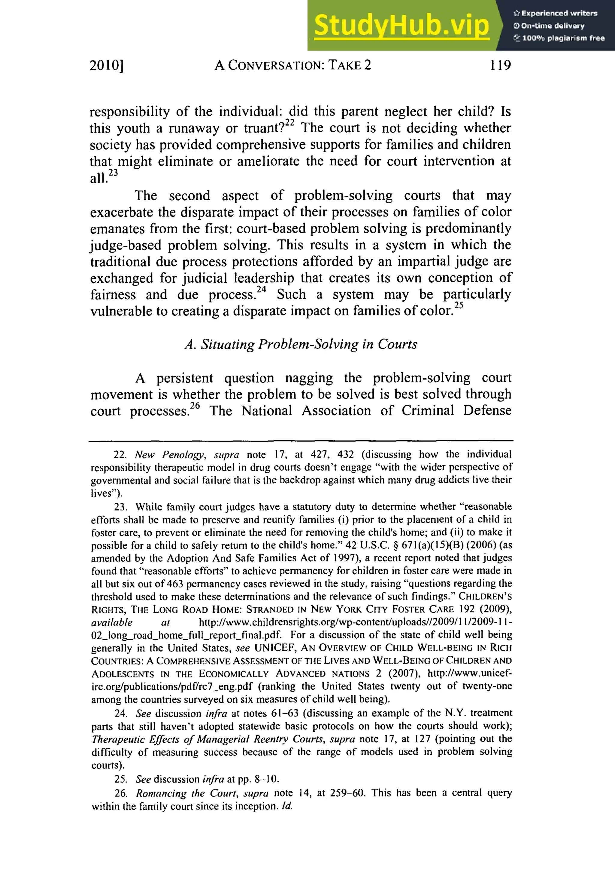 A Conversation About Problem-Solving Courts Take 2 | PDF