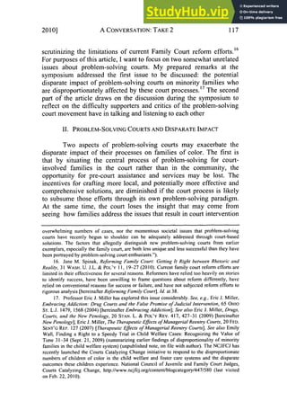 A Conversation About Problem-Solving Courts Take 2 | PDF