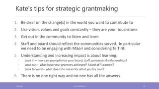 A conversation about strategic grantmaking | PPT