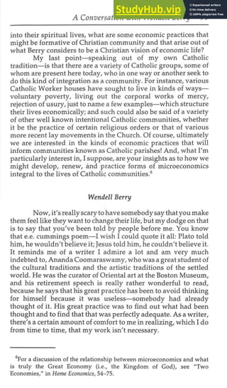 A Conversation With Wendell Berry (2000) | PDF