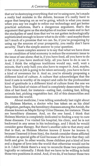 A Conversation With Wendell Berry (2000) | PDF
