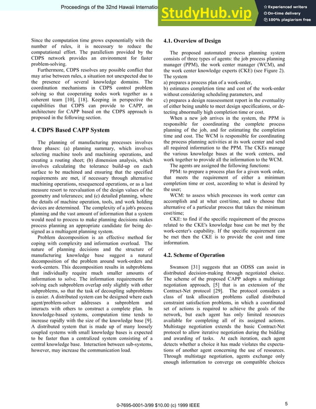 A Cooperative Problem Solving Framework For Computer-Aided Process Planning | PDF