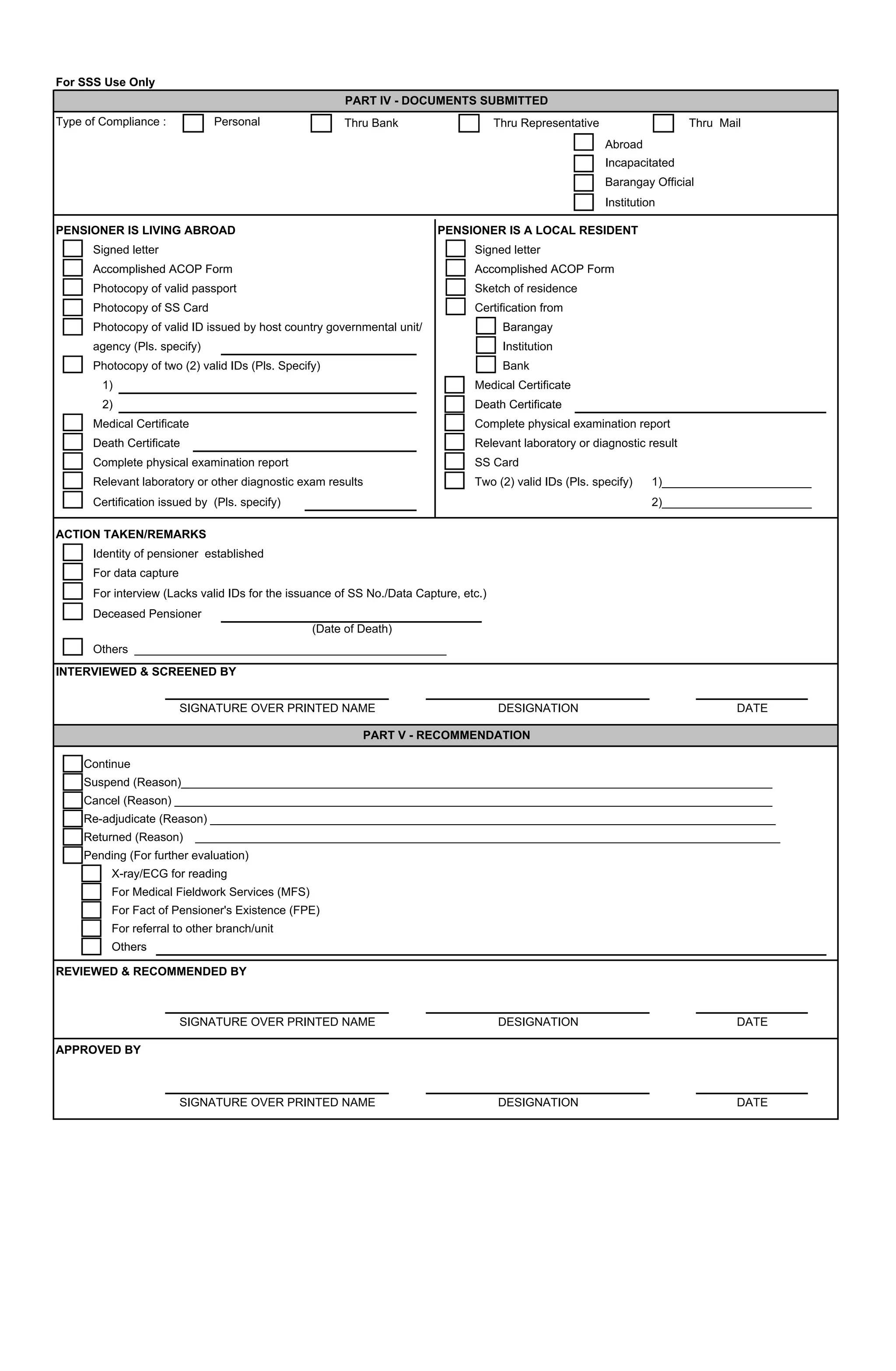 Acop application form | PDF