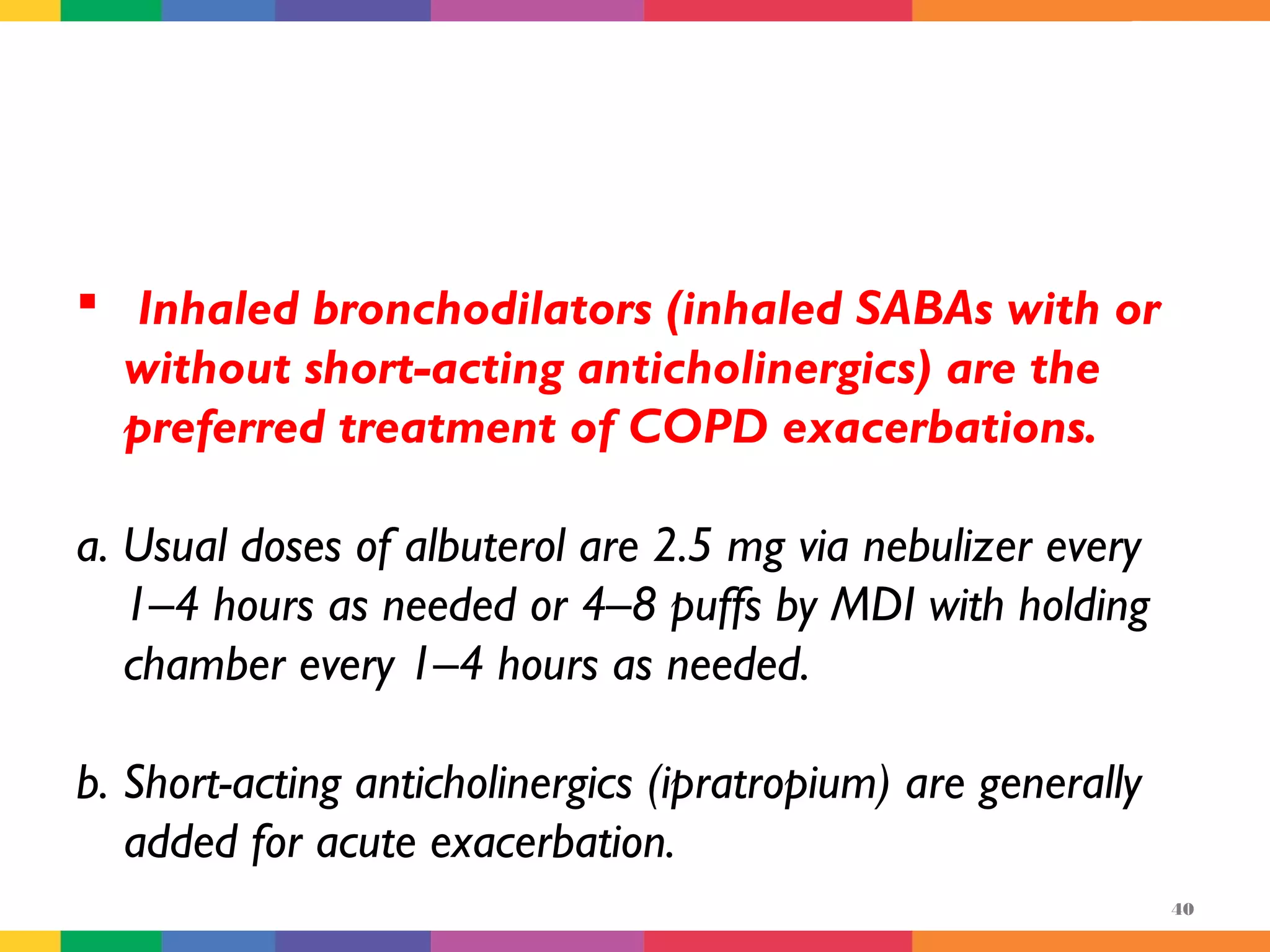 Management of Acute Exacerbztions of COPD at home | PPT