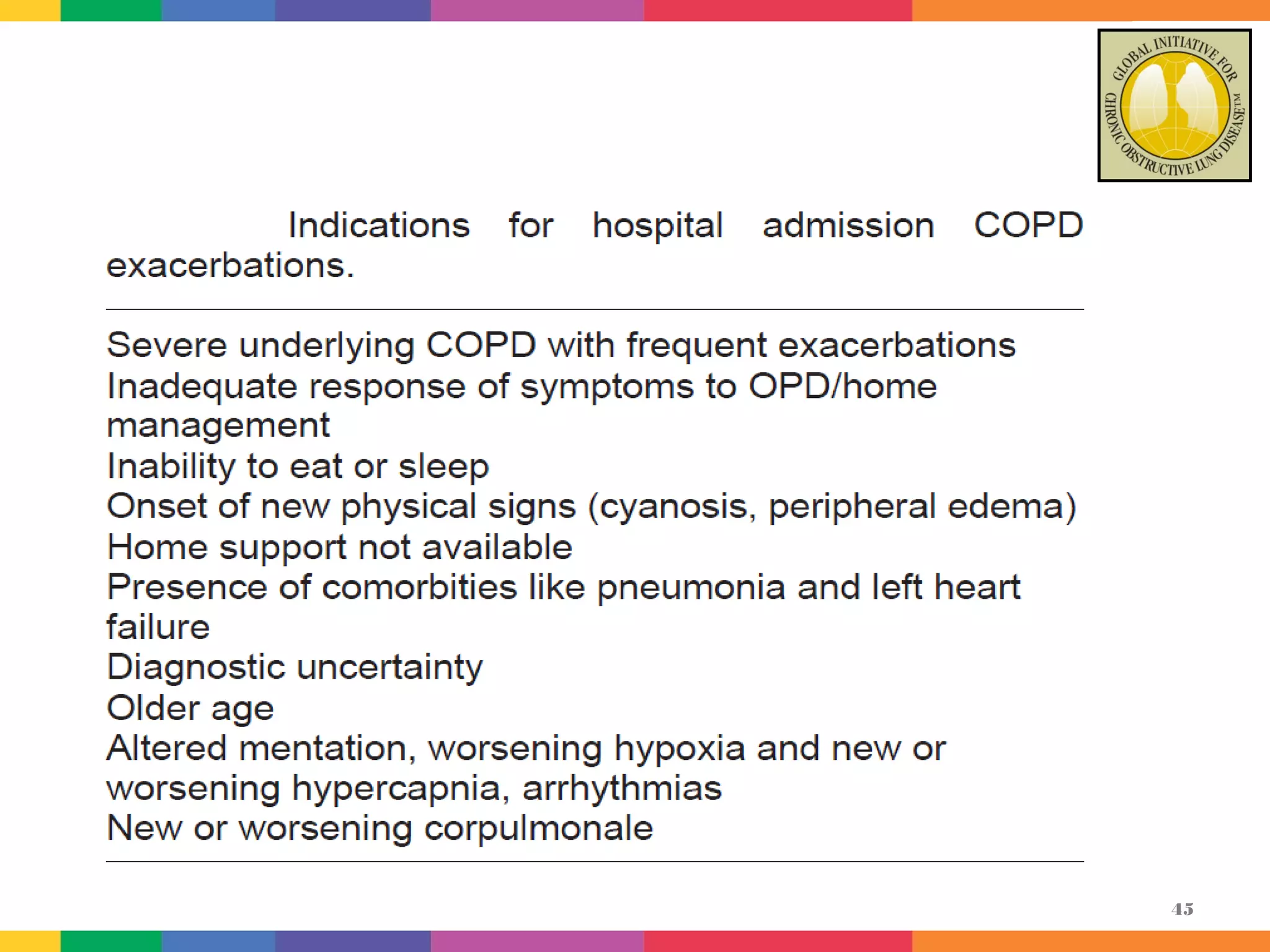 Management of Acute Exacerbztions of COPD at home | PPT