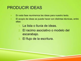 Acopio de ideas | PPTX