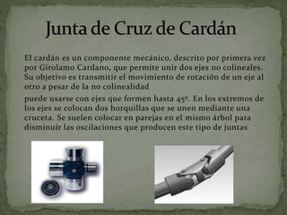 Acople de cruz de cardán_Ingenieria_UNAH VS | PPTX