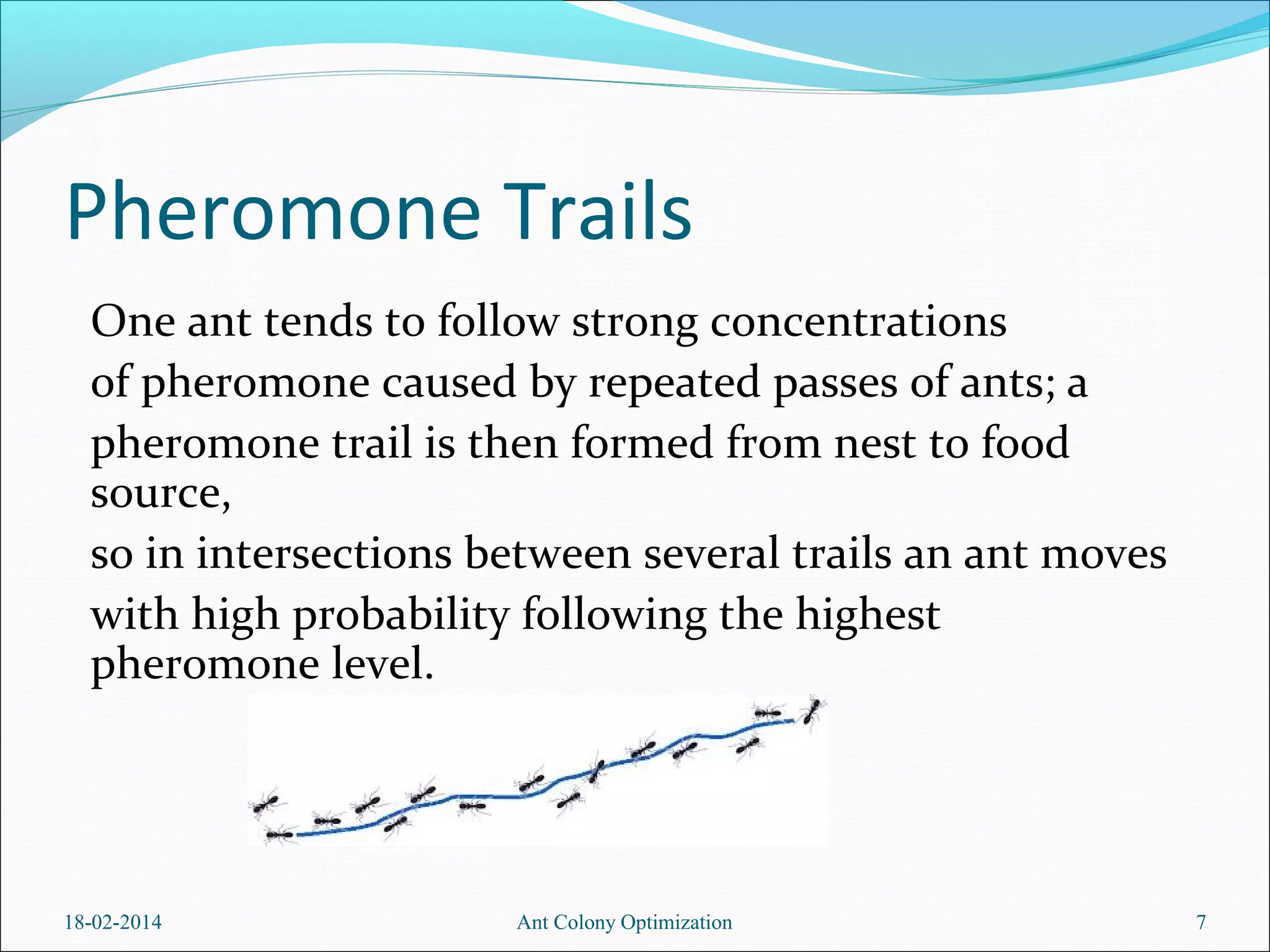 Ant Colony Optimization presentation | PPT