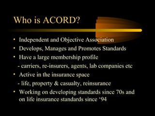 ACORD Introduction | PPT