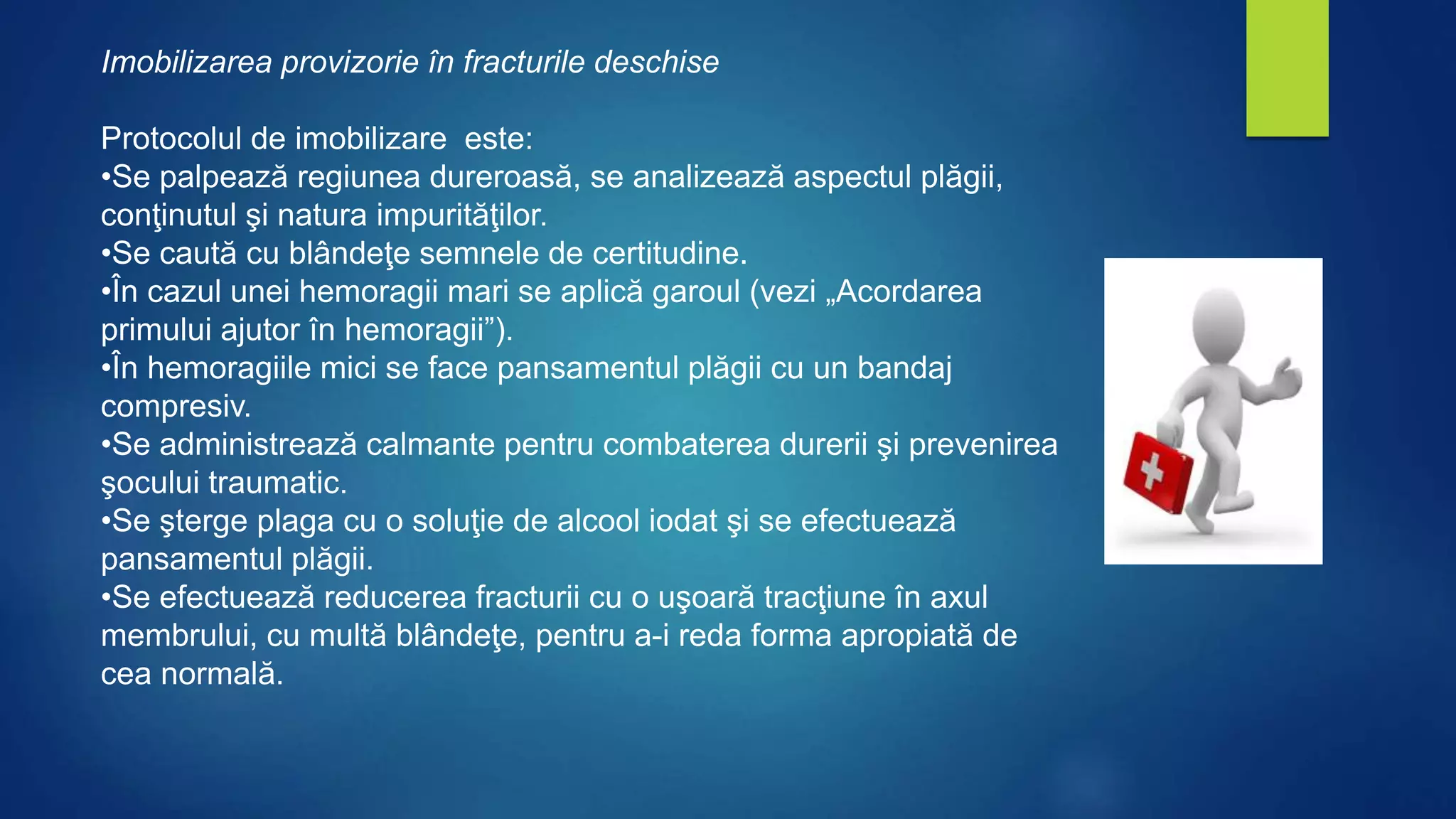 Acordarea primului ajutor in cazul fracturilor | PPT