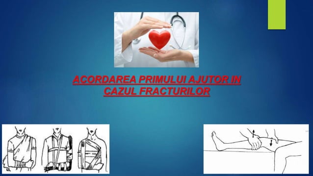 Acordarea primului ajutor in cazul fracturilor | PPTX