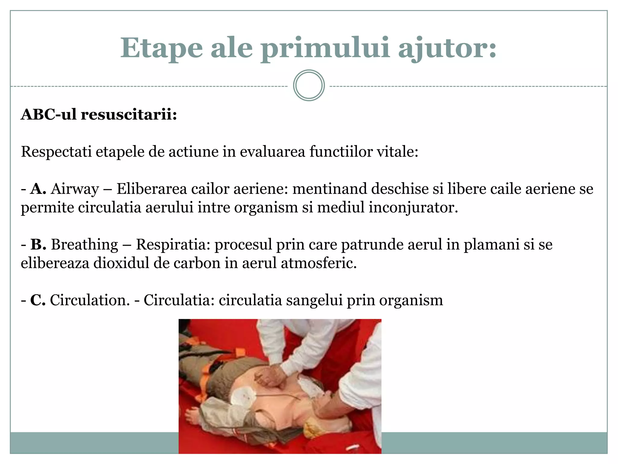 Acordarea primului ajutor medical | PPTX