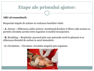 Acordarea primului ajutor medical | PPTX