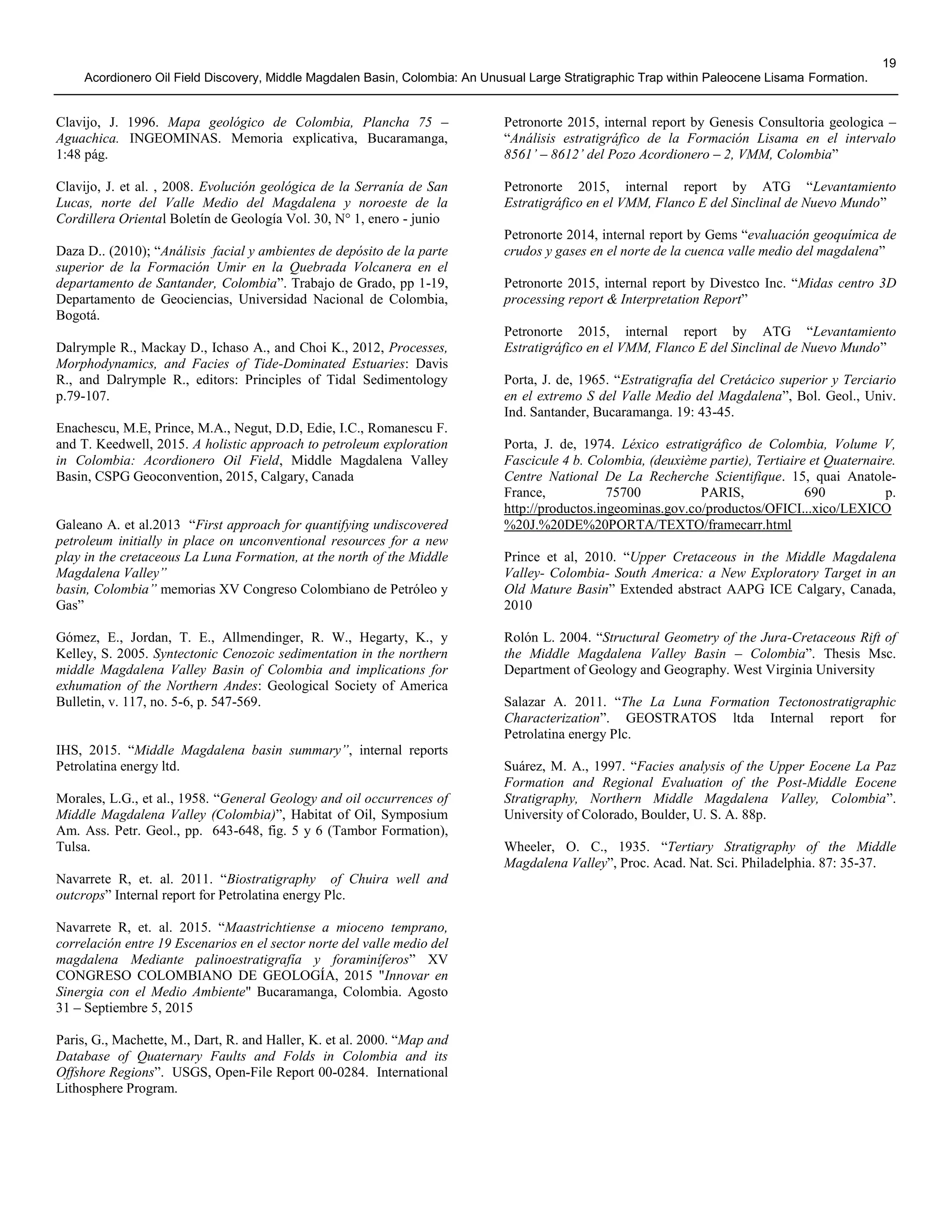 Acordionero Oil Field Discovery, Middle Magdalena Basin, Colombia: An ...