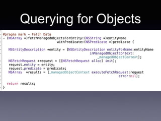 A CoreData Journey | PPTX | Databases | Computer Software and Applications