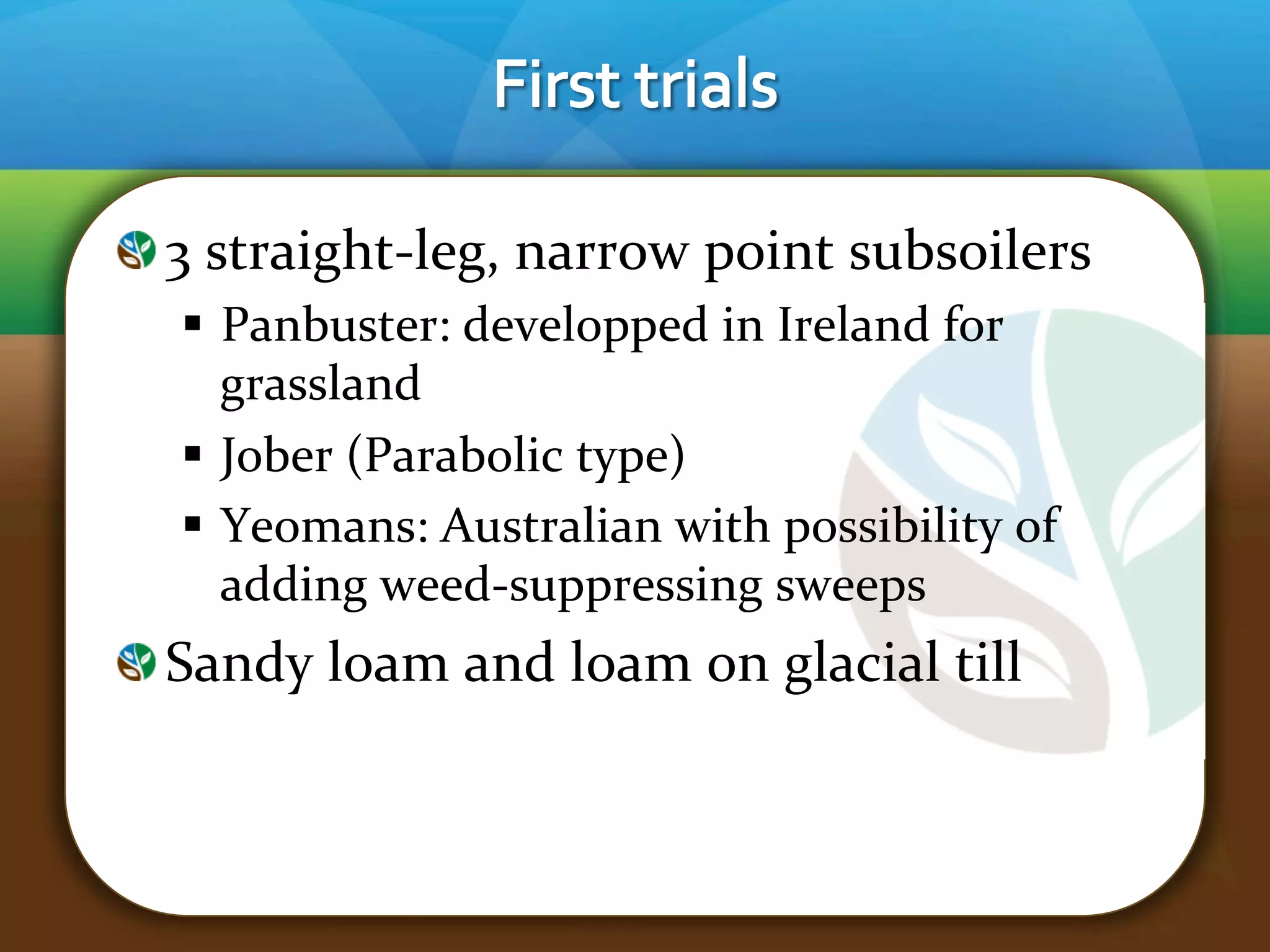 How Subsoilers Work in Various Soils - Study | PDF