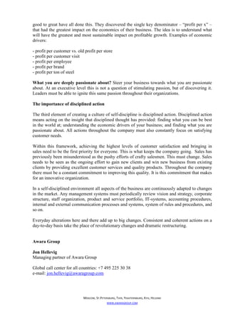 A corporate culture of self discipline | PDF