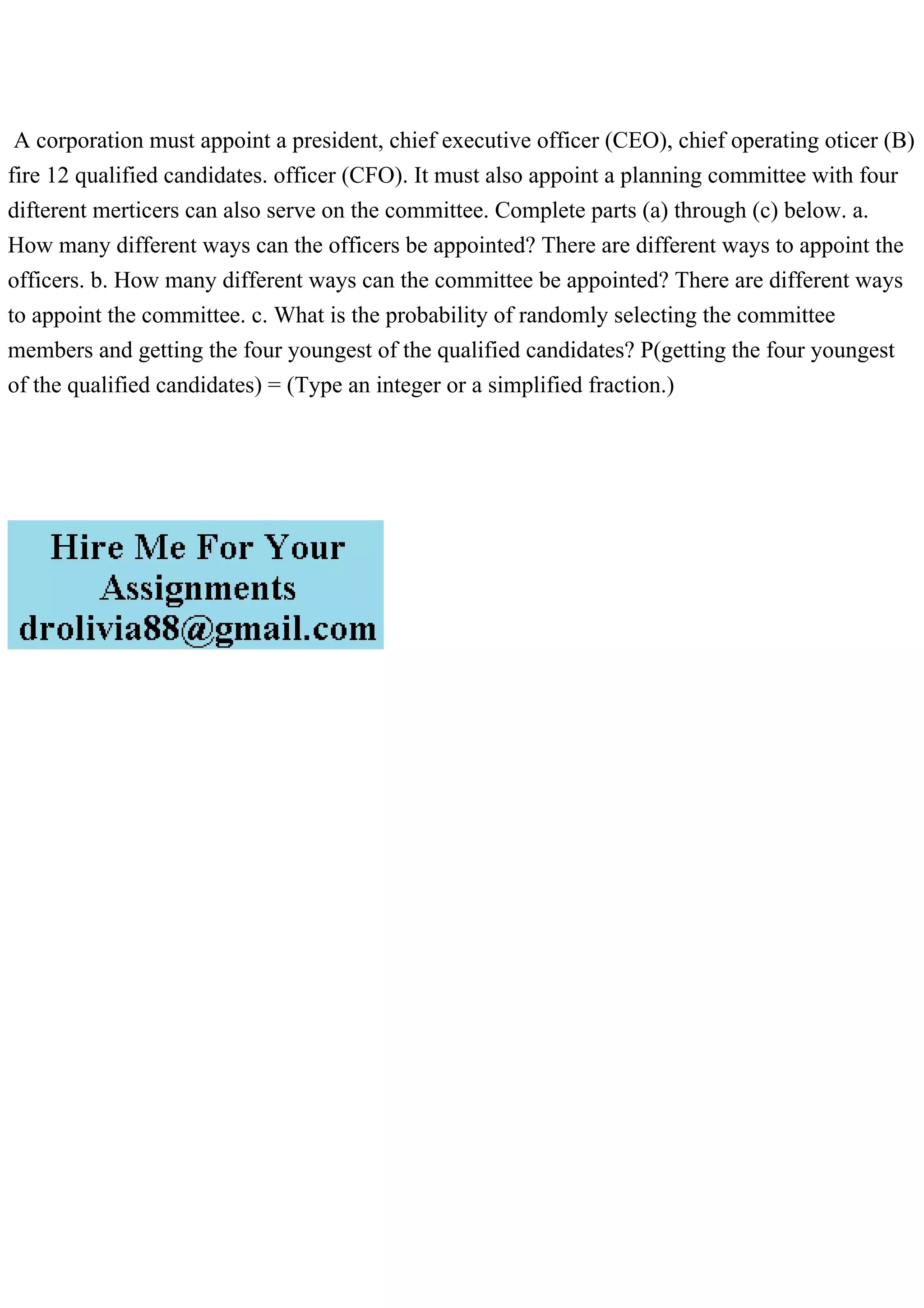 A corporation must appoint a president, chief executive officer.pdf