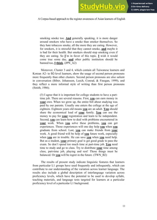 A Corpus-Based Approach To The Register Awareness Of Asian Learners Of ...