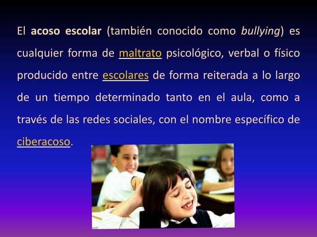 Acoso escolar bullying | PPT