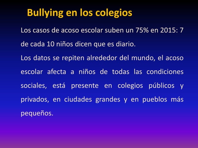 Acoso escolar bullying | PPT