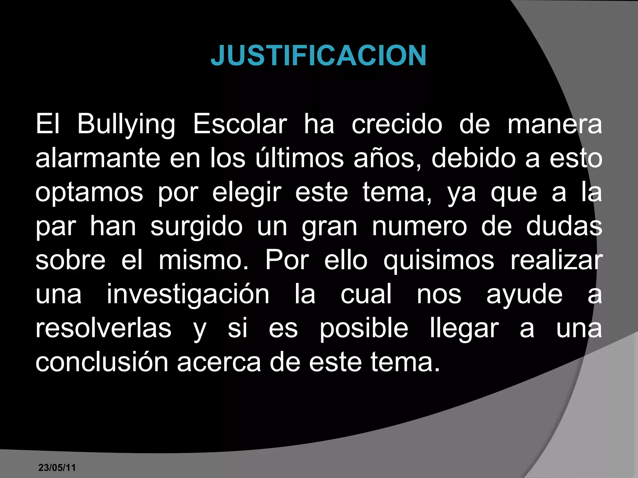 Acoso escolar bullying | PPT