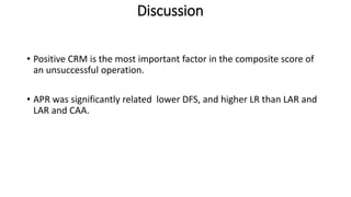 Acosog rectal ca | PPTX