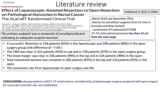 Acosog rectal ca | PPT