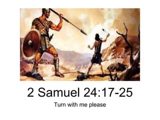 A Costless Sacrifice? (Samuel 24) | PPTX