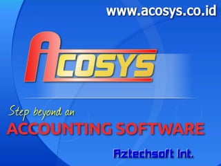Acosys - Step beyond an accounting software | PDF