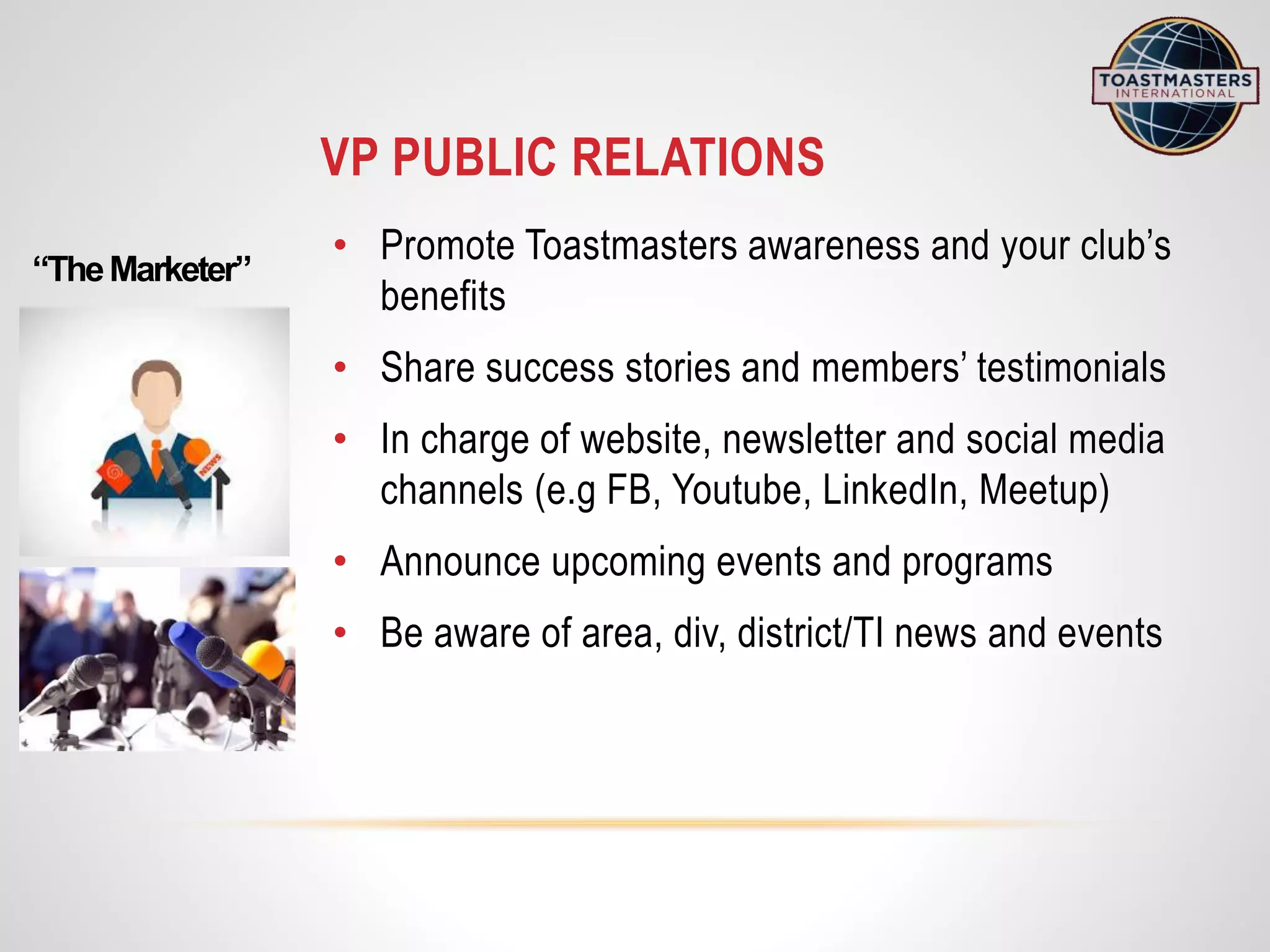 Toastmasters: Achieving Success as Club Officers | PDF