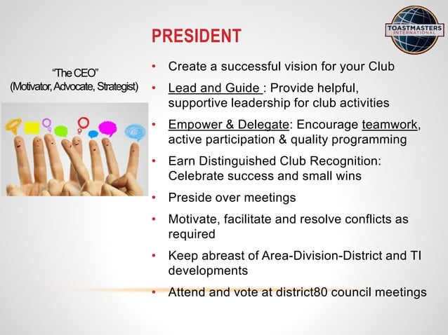 Toastmasters: Achieving Success as Club Officers | PDF