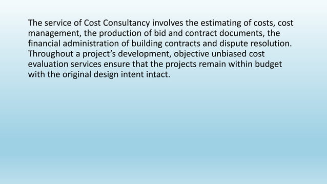 Acotech Overview of cost consulting | PPTX