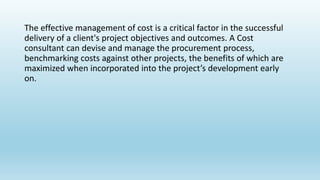 Acotech Overview of cost consulting | PPTX
