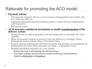 Accountable Care Organization (ACO) Tutorial | PPT | Health Insurance ...