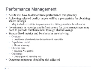 Accountable Care Organization (ACO) Tutorial | PPT