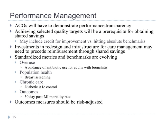 Accountable Care Organization (ACO) Tutorial | PPT | Health Insurance ...