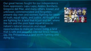 A country worth fighting | PPT