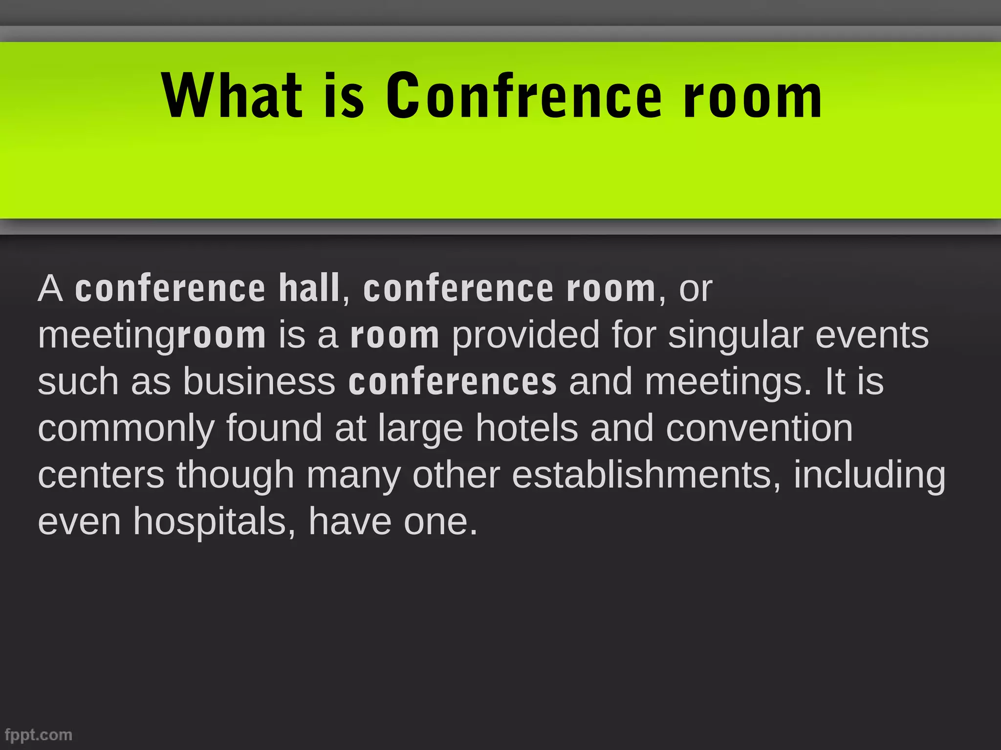 Acoustic conference room | PPT