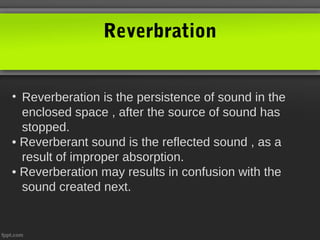 Acoustic conference room | PPT