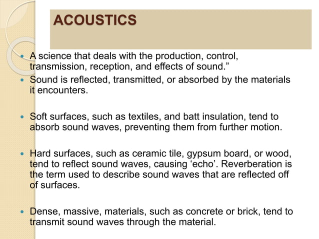Acoustic | PPTX | Digital Audio | Computer Software and Applications