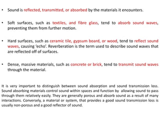 Acoustic & Materials | PPTX