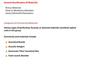 Acoustic & Materials | PPTX