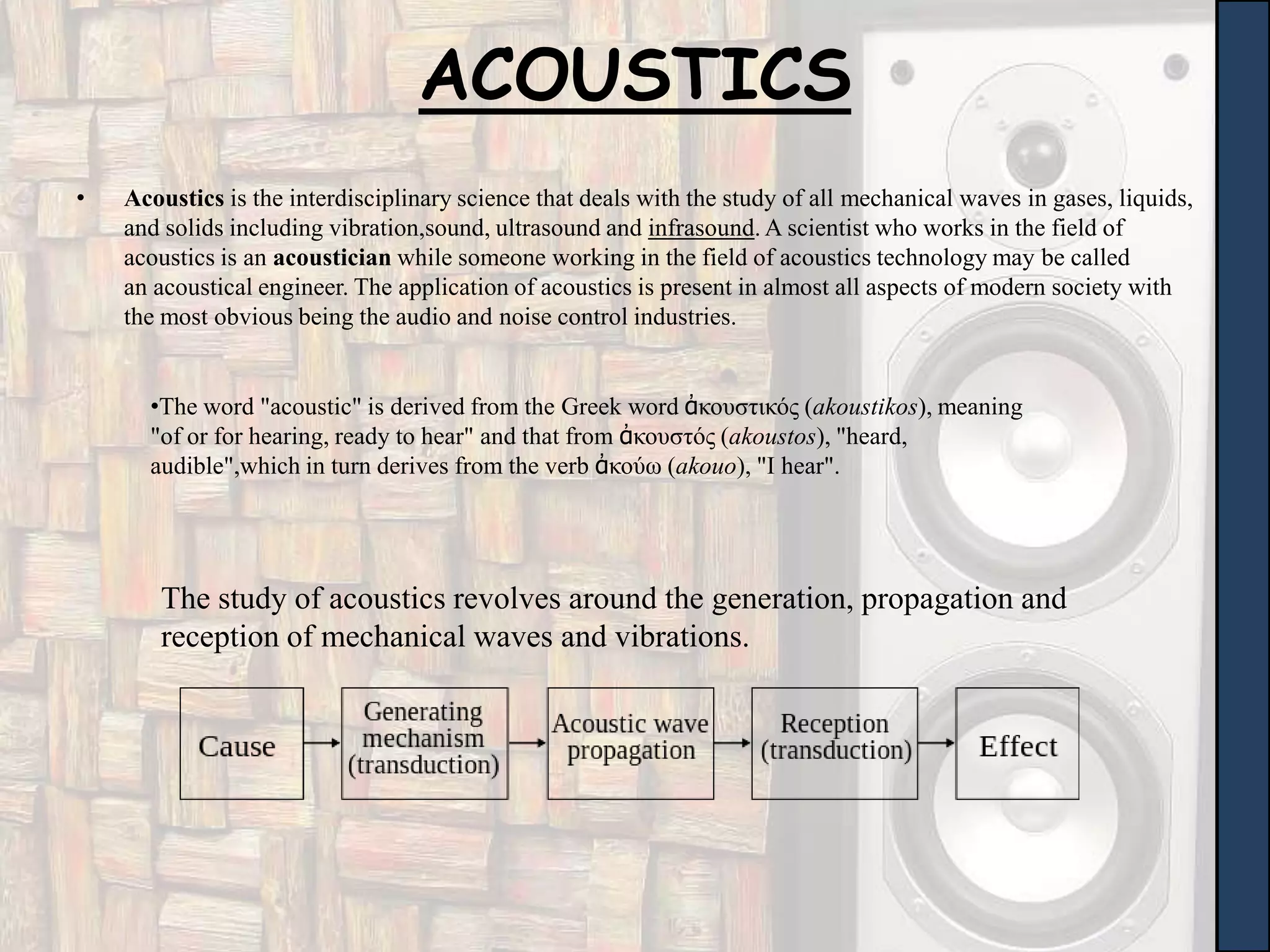 Acoustical materials | PPTX